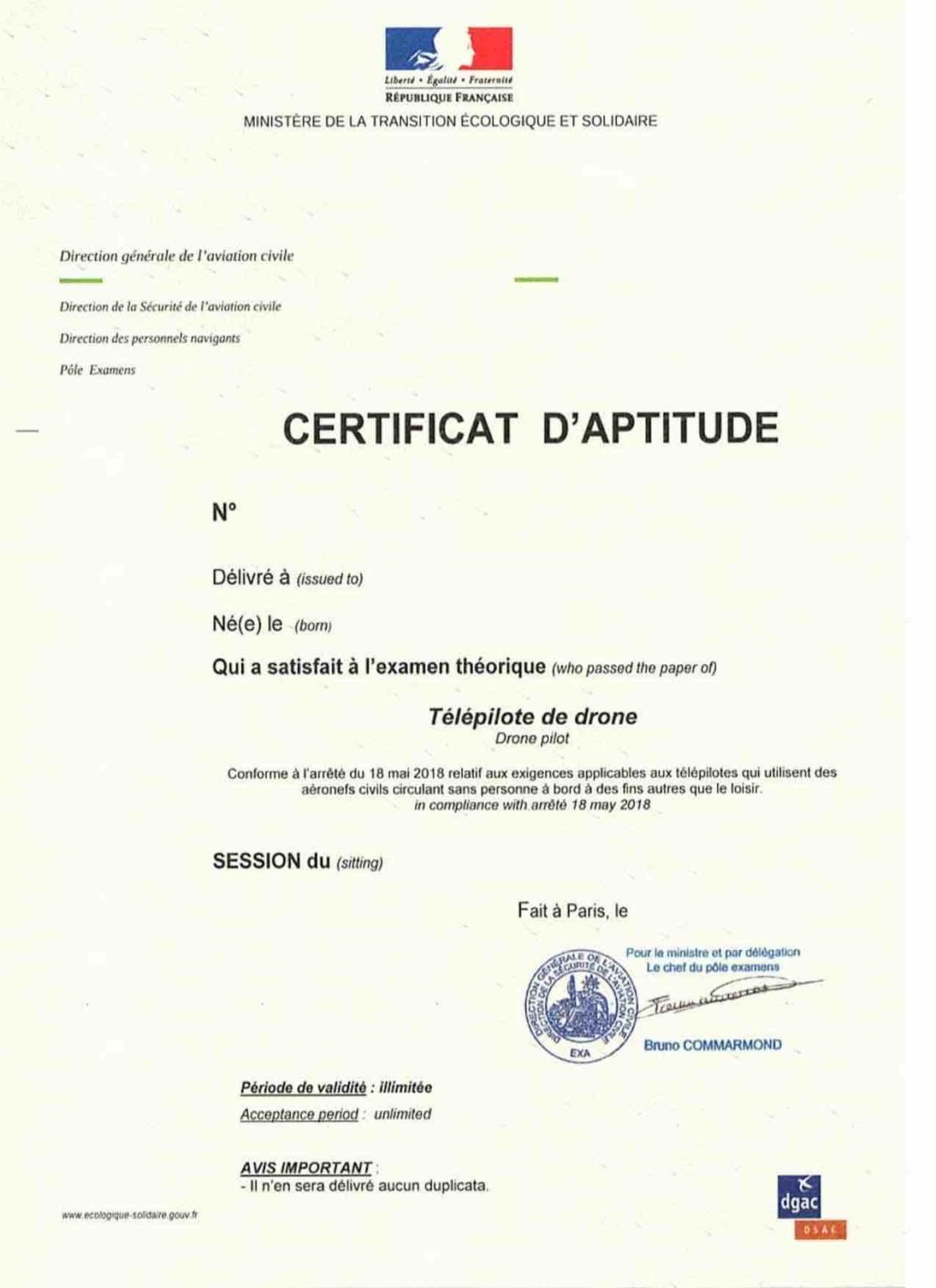 Réglementation drone 2024 - Quel diplôme il vous faut